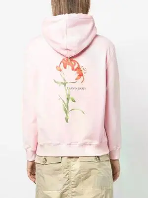 LANVIN Rabbit-embroidered Drawstring Hoodie
