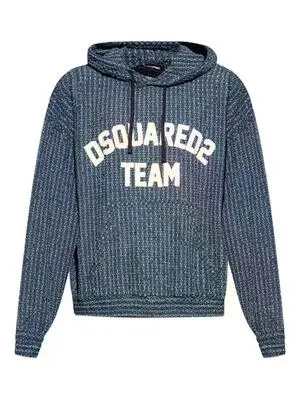 Dsquared2 Logo-patch Hoodie - Blue