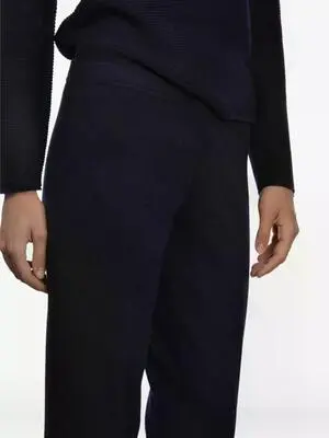 GRAN SASSO Flat-waistband Straight Trousers