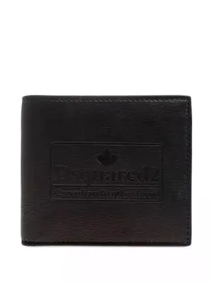 Dsquared2 Embossed Logo Leather Wallet - Black