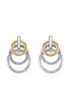 David Yurman 18k Yellow Gold Dy Mercer® Hoop Earrings