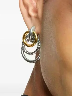 David Yurman 18k Yellow Gold Dy Mercer® Hoop Earrings