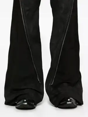 Rick Owens Bolan Banana Zip-detail Jeans - Black