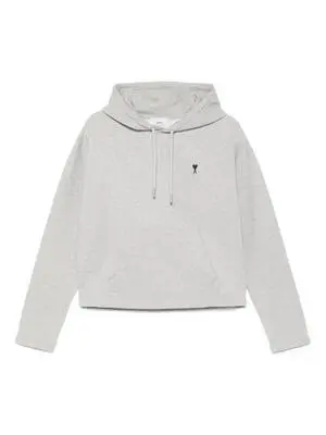 Ami Paris Embroidered Logo Hoodie Sweatshirts Hoodies For Women