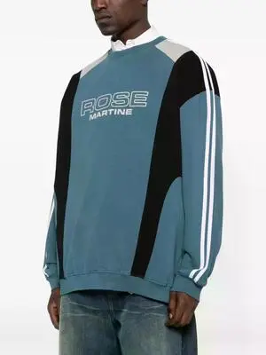 Martine Rose Paneled Striped Sweatshirt