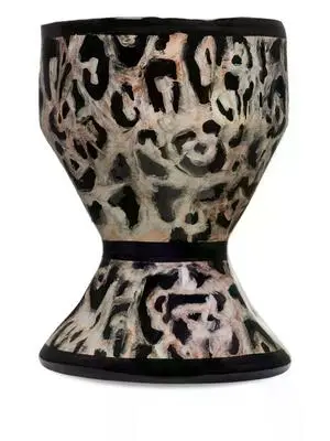 Dolce & Gabbana Leopard-print Hourglass Vase - Brown