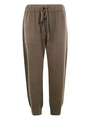 UMA WANG Drawstring Knitted Trousers