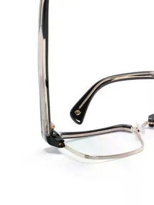 DB EYEWEAR BY DAVID BECKHAM Polished-effect Square-frame Glasses