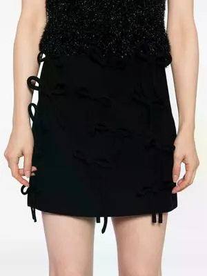 MSGM Bow-embellished Skirt