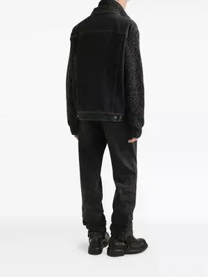 Dolce & Gabbana Knitted-panel Denim Jacket