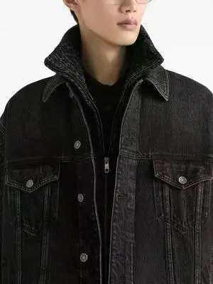 Dolce & Gabbana Knitted-panel Denim Jacket