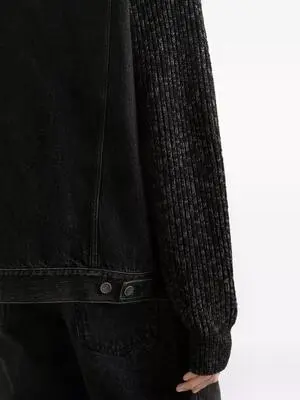 Dolce & Gabbana Knitted-panel Denim Jacket