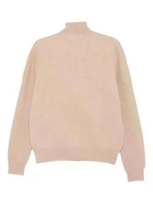LARDINI Ribbed-cuff Cardigan - Neutrals
