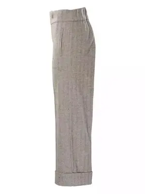D.exterior Herringbone Cuff Trousers