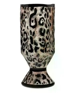 Dolce & Gabbana Leopard-print Ceramic Vase - Brown