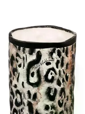 Dolce & Gabbana Leopard-print Ceramic Vase
