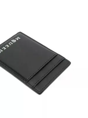 Alexander McQueen Magnetic Leather Card Holder