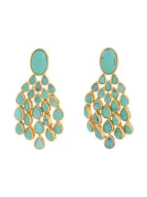 AURÉLIE BIDERMANN Cherokee Turquoise Drop Earrings