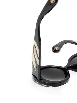 Roberto Cavalli 3d-detail Round-frame Sunglasses