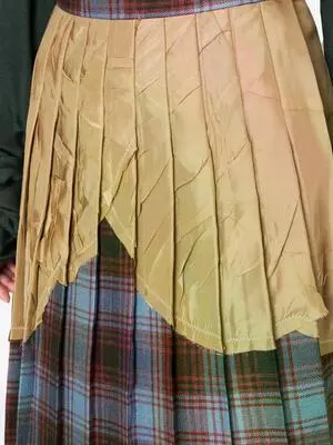 Kolor Pleated Panel Mini Skirt