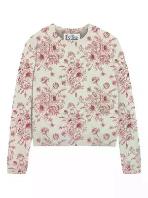 MC2 SAINT BARTH Floral-print Crew-neck Sweater