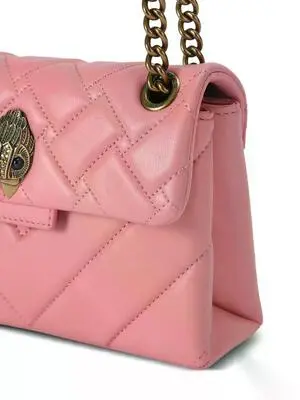 Kurt Geiger Quilted Leather Bag With Chain Strap And Eagle Head Embellishment