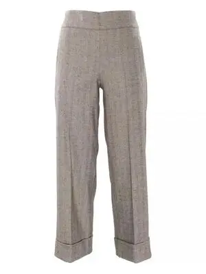 D.exterior Herringbone Cuff Trousers