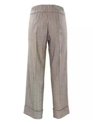 D.exterior Herringbone Cuff Trousers