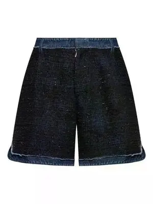 Dsquared2 Denim-trimmed Tweed Shorts