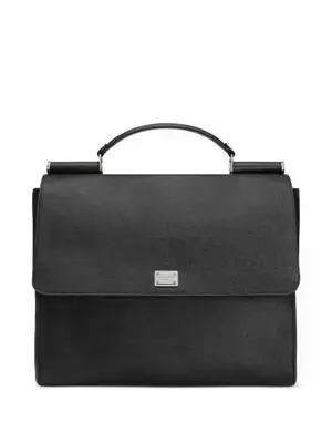 Dolce & Gabbana Sicily Leather Shoulder Bag - Black