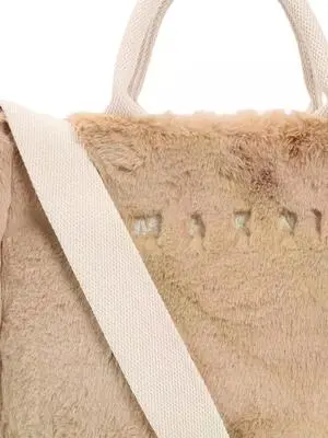 Marni Faux-fur Top-handle Tote Bag - Brown