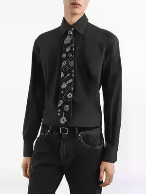 Dolce & Gabbana Jewellery-print Neck Tie - Black