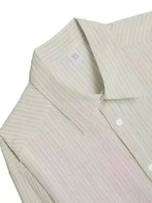 Y’s Pinstripe Asymmetrical Shirt