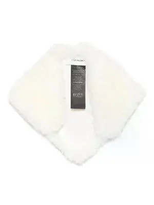 YVES SALOMON Shearling Scarf - White
