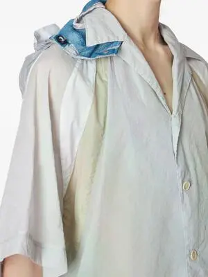 Kolor Hooded Panelled Shirt