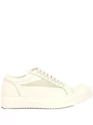 Rick Owens Leather Panel Lace-up Sneakers - Neutrals