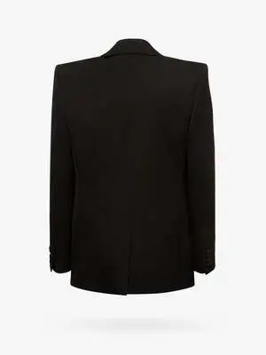 Saint Laurent Tuxedo Wool Blazer With Satin Lapel