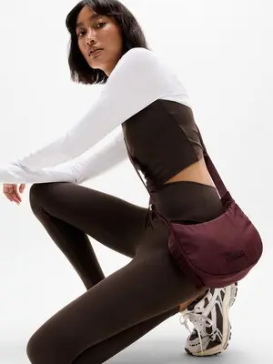 Athleta Mini Crescent Bag - Garnet