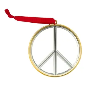 NAMBE Peace Sign Ornament - Silver