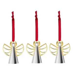NAMBE Mini Angel Ornaments, Set Of 3 - Silver