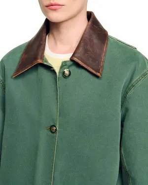 Sandro Workwear Jacket - Dark Green