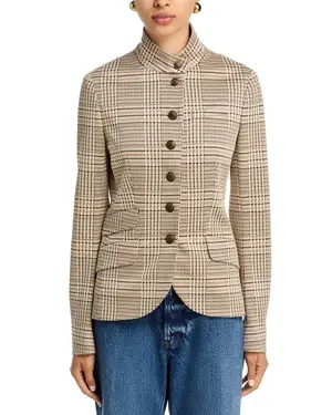 Rag & Bone Slade Ponte Blazer - Tan Multi