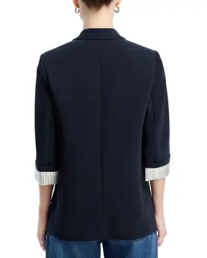 Rag & Bone Jennie 3/4 Sleeve Crepe Blazer - Sal