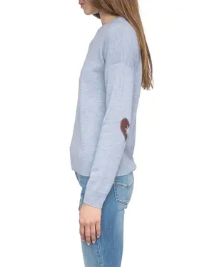 Zadig&Voltaire Cici Heart Patch Sweater - Cloud