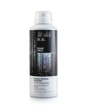 IGK Done Deal Strong Finishing Hairspray 5 Oz - No Color