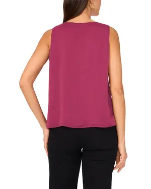 Vince Camuto Ruffled Front Sleeveless Blouse