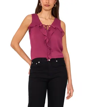 Vince Camuto Ruffled Front Sleeveless Blouse