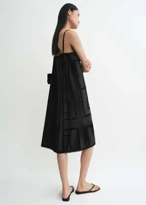 TOTEME Monogram Silk Slip Dress
