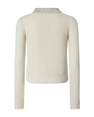 Pinko Ventotene Collared Crewneck Sweater