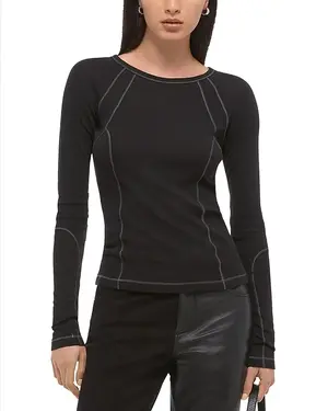 Helmut Lang Raglan Top - Black